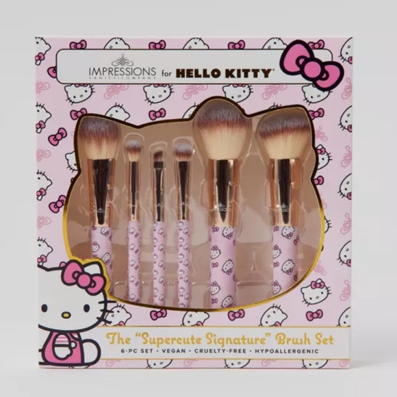 Hello Kitty | Makeup | Hello Kitty Supercute Signature Brush Set Pink ...